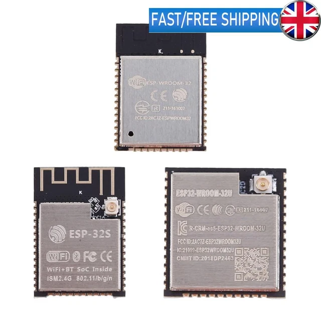ESP-WROOM-32 WI-FI BT BLE MCU Module Hall Sensor for Smart Electronics £6.04 - PicClick UK