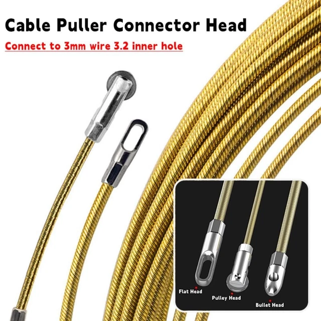 CARBON STEEL AUTOMATIC Thread Guide Wire Cable Elastic Threader $11.39 ...