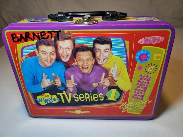 THE WIGGLES METAL Lunch Box TV Series Case Members RARE $90.00 ...