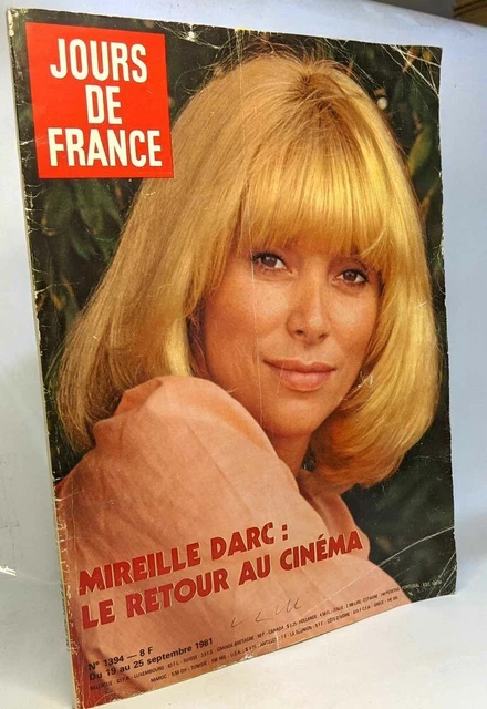 MIREILLE DARC: LE retour au cinéma - n°1394 du 19 au 25 septembre 1981 --- EUR 29,00 - PicClick FR