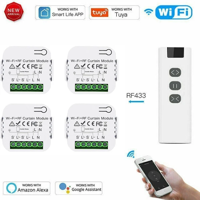 Wlan Roller Shutter Switch Relay Module Roller Shutter Timer 433mhz Rf