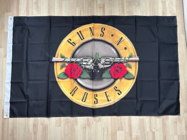 MASSIVE GUNS 'N' ROSES FLAG 5'x3' (150x90cm) GREAT GIFT £11.64 ...