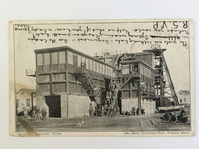 VINTAGE POSTCARD WALLAROO MINES South Australia, Photograph circa 1900s ...
