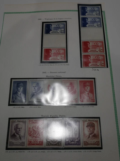 FRANCE LOT 15 Timbres Neufs** De 1942-43. Bonne Cote EUR 1,00 - PicClick FR