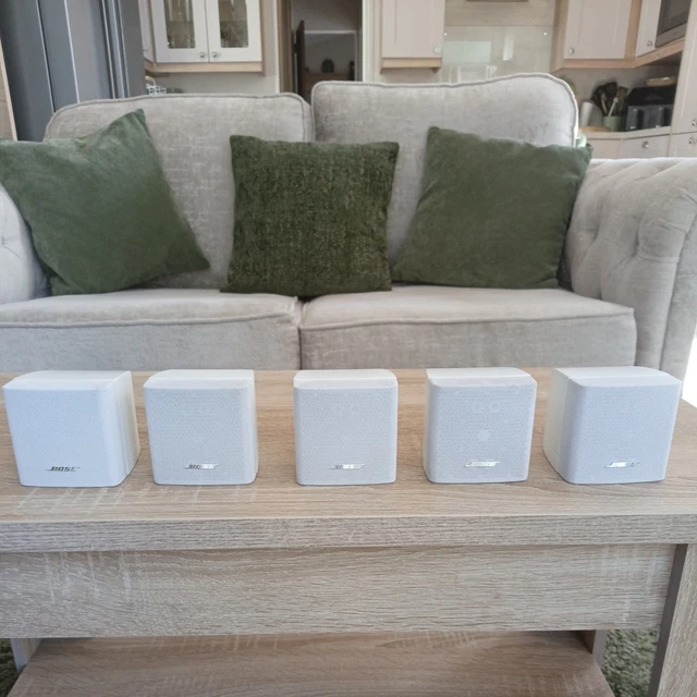BOSE ACOUSTIMAS SINGLE cube speakers x 5 in white £80.78 - PicClick UK