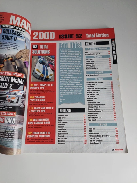 TOTAL STATION MAGAZINE March 2000 Issue 52 £12.94 - PicClick UK