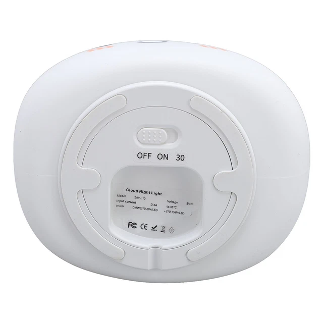 PAT NIGHT LIGHT USB Rechargeable 5 Brightness Levels Timer Silicone ...