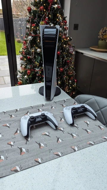 SONY PS5 DIGITAL Edition Console - White With Two Controllers £114.00 ...