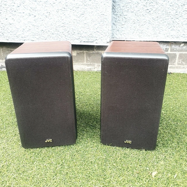 JVC SP-UXD88 HI-FI Stereo Bookshelf Speakers, Rear Firing Woofers 30W ...