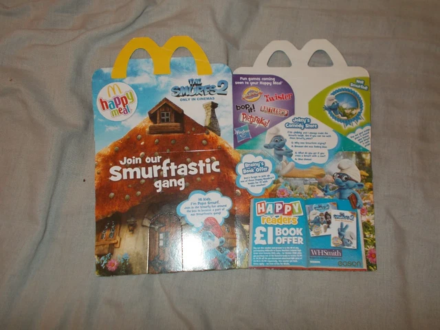 MCDONALDS HAPPY MEAL empty box Smurfs 2 2013 (used) UK £3.75 - PicClick UK