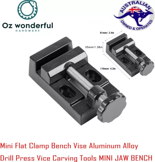MINI JAW BENCH Clamp Drill Press Vice Opening Parallel Table Vise DIY ...