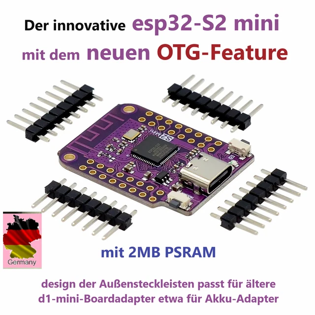 Esp32 S2 Mini V1 0 0 Wifi Iot Board Type C Wifi Board Mit Psram Eur 3 99 Picclick De
