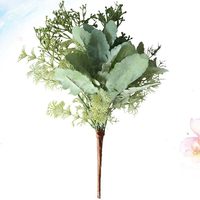 CRISANTEMO SIMULATO IN Foglia D'argento Fiori Artificiali Per Uso ...