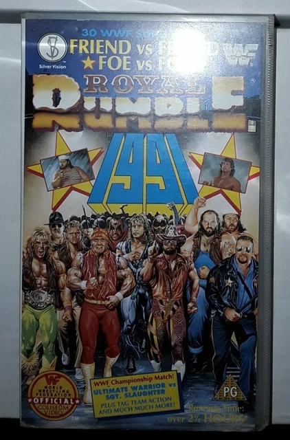 WWF ROYAL RUMBLE 1991 VHS Video Rare PAL Vintage Hogan Savage Roberts ...