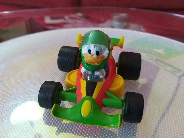 RARISSIMO AUTO FORMULA 1 di Paperino In Plastica con Walt Disney Da ...