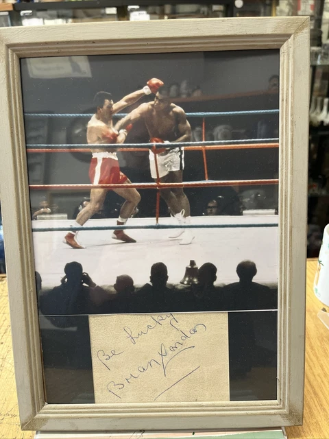 BRIAN LONDON BRITISH HEAVYWEIGHT BOXER 1955-1970 ORIGINAL AUTOGRAPH ...