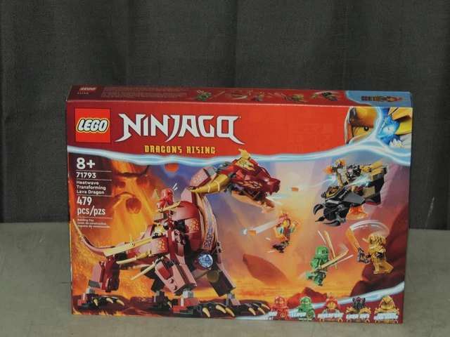 LEGO 71793 NINJAGO Dragons Rising Heatwave Transforming Lava Dragon NEW ...