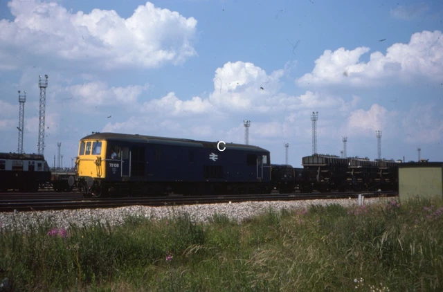 ORIGINAL 35MM BRITISH Railway B.r Slide - Class 73 73138 At Old Oak ...