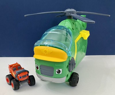 BLAZE MONSTER MACHINES Swoops Helicopter and Blaze Pilot Die-cast Car ...