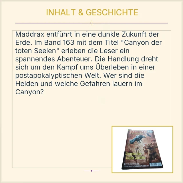 MADDRAX 163 CANYON der toten Seelen Bastei Comic Science-Fiction ...