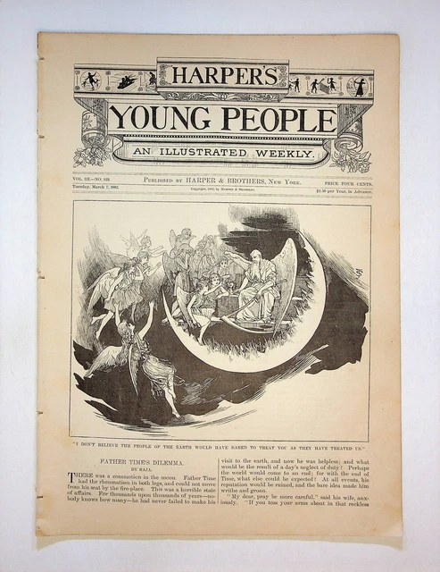 HARPER'S YOUNG PEOPLE Magazine Vol. 3 #123 GD 1882 £17.44 - PicClick UK