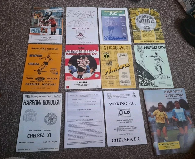 TWELVE 1980/90'S PROGRAMMES Chelsea Versus Non League Clubs Rare £6.00 ...