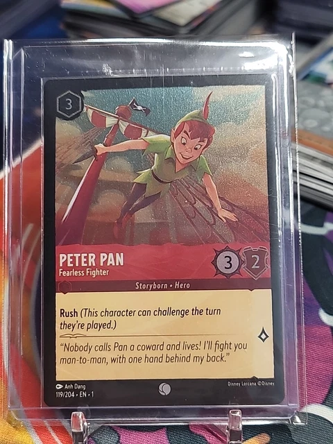 PETER PAN - Fearless Fighter Lorcana TCG The First Chapter 119/204 ...