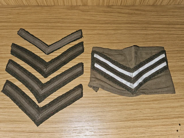 5 X POST WW2 1950's british army soldier Lance & Corporal rank stripe ...