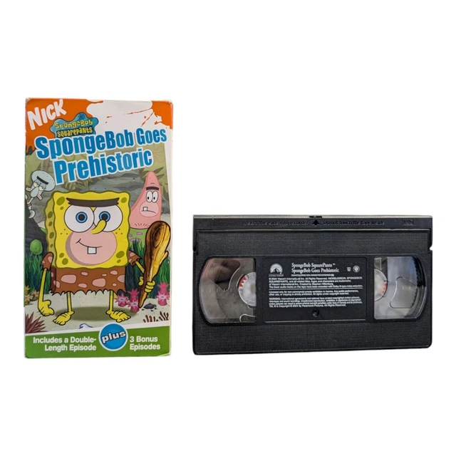 SPONGEBOB SQUAREPANTS - Spongebob Goes Prehistoric (VHS, 2004) - Good ...