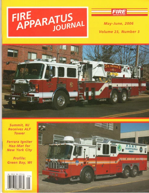FIRE APPARATUS JOURNAL magazine - Vol 23, No 3, May-June 2006 £2.23 ...