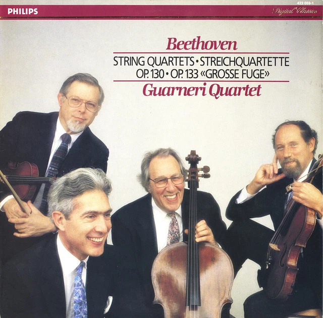 BEETHOVEN SQ OP.130 Grosse Fuge GUARNERI QUARTET Philips 422059 1987 ...
