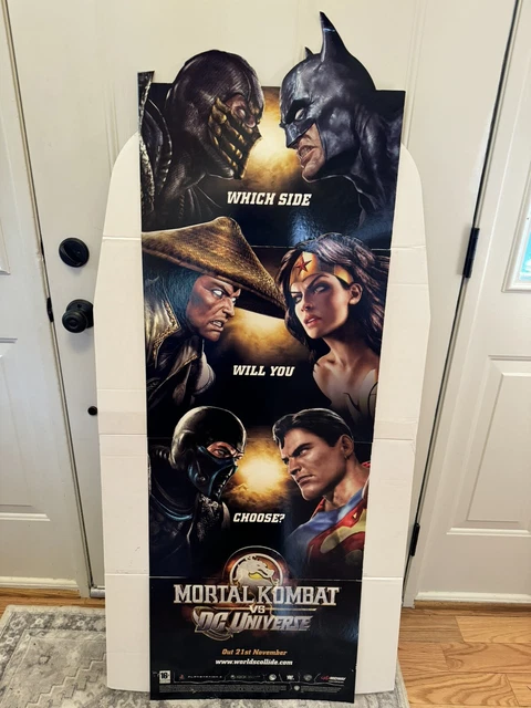 MORTAL KOMBAT VS. DC Universe Video Game STANDEE DISPLAY PS3 XBOX 360 ...