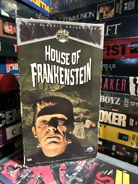 HOUSE OF FRANKENSTEIN VHS 1992 Horror Movie Boris Karloff 1944 Classic ...