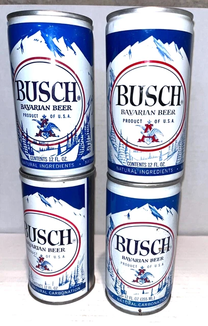 (4) DIFFERENT EMPTY 12oz Busch Beer Cans by Anheuser-Busch $2.99 - PicClick
