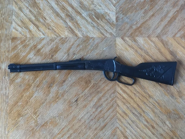 VINTAGE 11& MINIATURE "APACHE" Lever Action Rifle Indian Chief Toy Cap ...