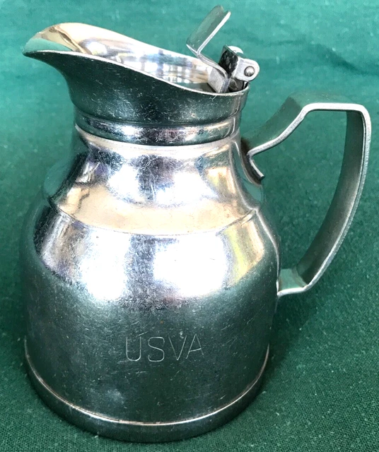 VTG USVA VETERANS Administration Small Insulated Pitcher Creamer Carafe ...