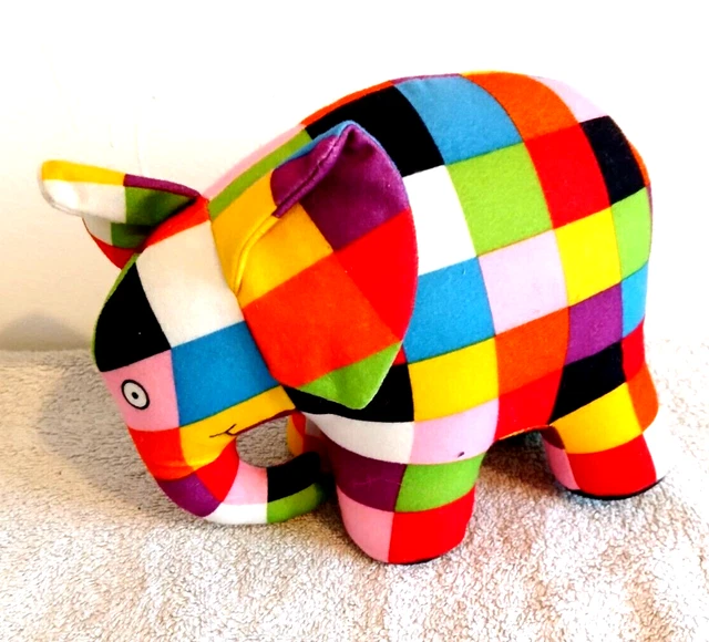 ELMER THE ELEPHANT Patchwork Soft Toy Plush World Book Day £9.99 ...