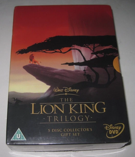 WALT DISNEY THE Lion King Trilogy dvd 5 disc collectors box set region ...