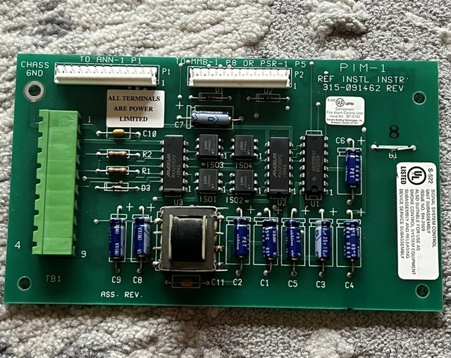 SIEMENS CERBERUS PYROTRONICS pim-1 fire alarm interface module [3*N-12 ...