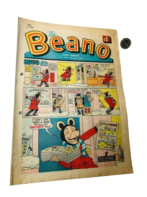 COMIC THE BEANO December 1968 Biffo the Bear Vintage ra EUR 23,97 ...