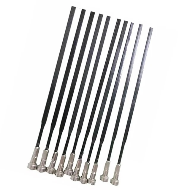 BICYCLE WHEEL REPLACEMENT Parts 5Pc Strong Steel Bike Spokes Compatible ...