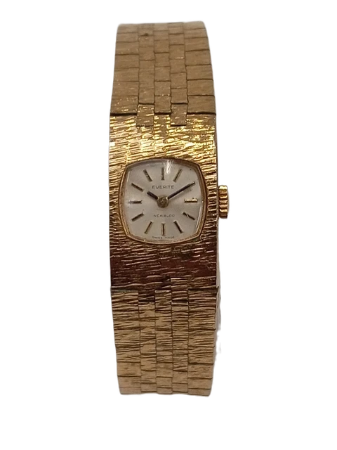 VINTAGE EVERITE WATCH Ladies Gold Plated Mechanical Swiss Made 17 Jewel Incabloc £6.99 - PicClick UK