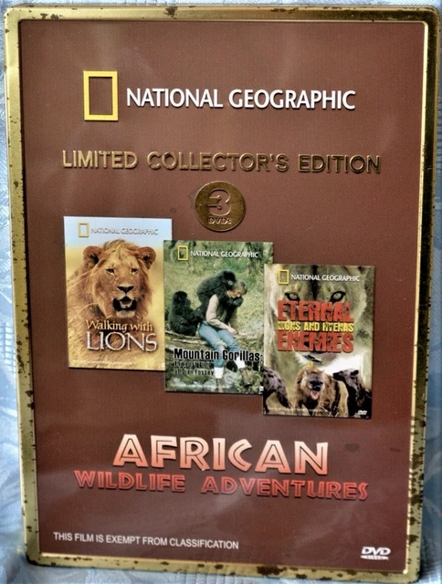NATIONAL GEOGRAPHIC AFRICAN Wildlife Adventures 3-DVDs 3 FILMS ...