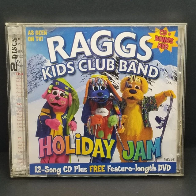 RAGGS KIDS CLUB Band Holiday Jam CD & Rockin' The Rockies DVD Set 2004 ...