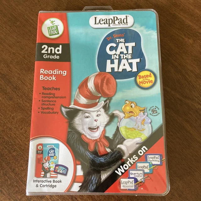 LEAPPAD: 2ND GRADE Dr Seuss Cat In The Hat Book &amp; Cassette~NIP~FREE ...