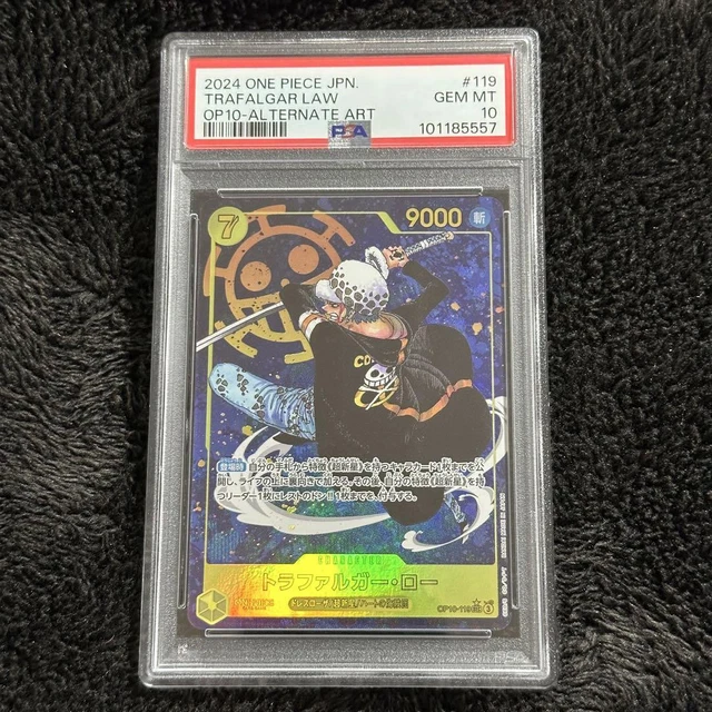 ONE PIECE CARD PSA10 Trafalgar Law SEC OP10-119 Secret Japanese EUR 170,21 - PicClick FR