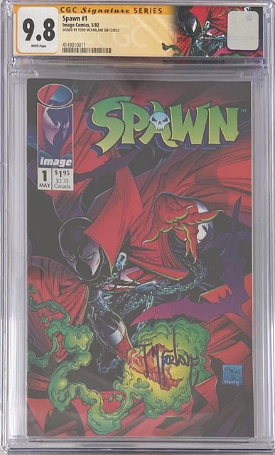 SPAWN #1 CGC SS 9.8 firmato da Todd McFarlane - con etichetta personalizzata Spawn EUR 196,59 ...