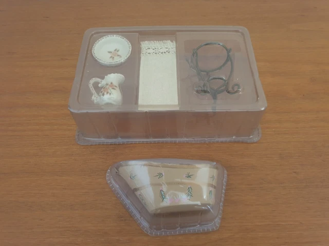 MEUBLE POUR MAISON de poupées miniature style rococo 1/12 neuf Evier + baignoire EUR 34,90 ...