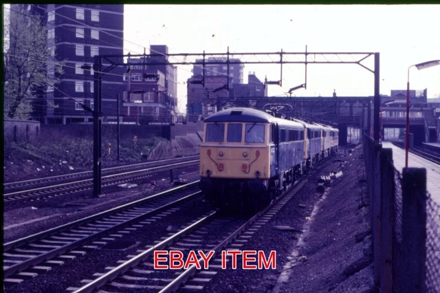 ORIGINAL 35MM SLIDE CLASS 86 LOCO NO 86222 FURY AT KILBURN HIGH RD 4/87 ...