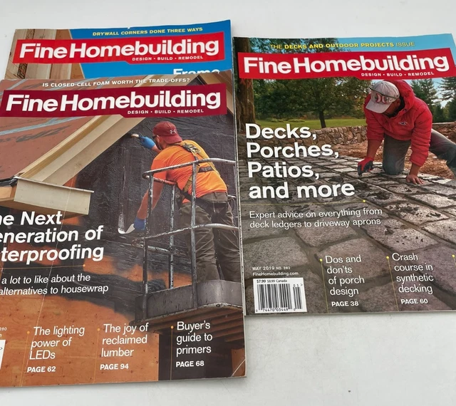 *LOT OF 8* Fine Homebuilding Magazines - 2015 £18.57 - PicClick UK